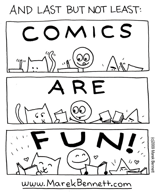 Why Comics? – www.MarekBennett.com