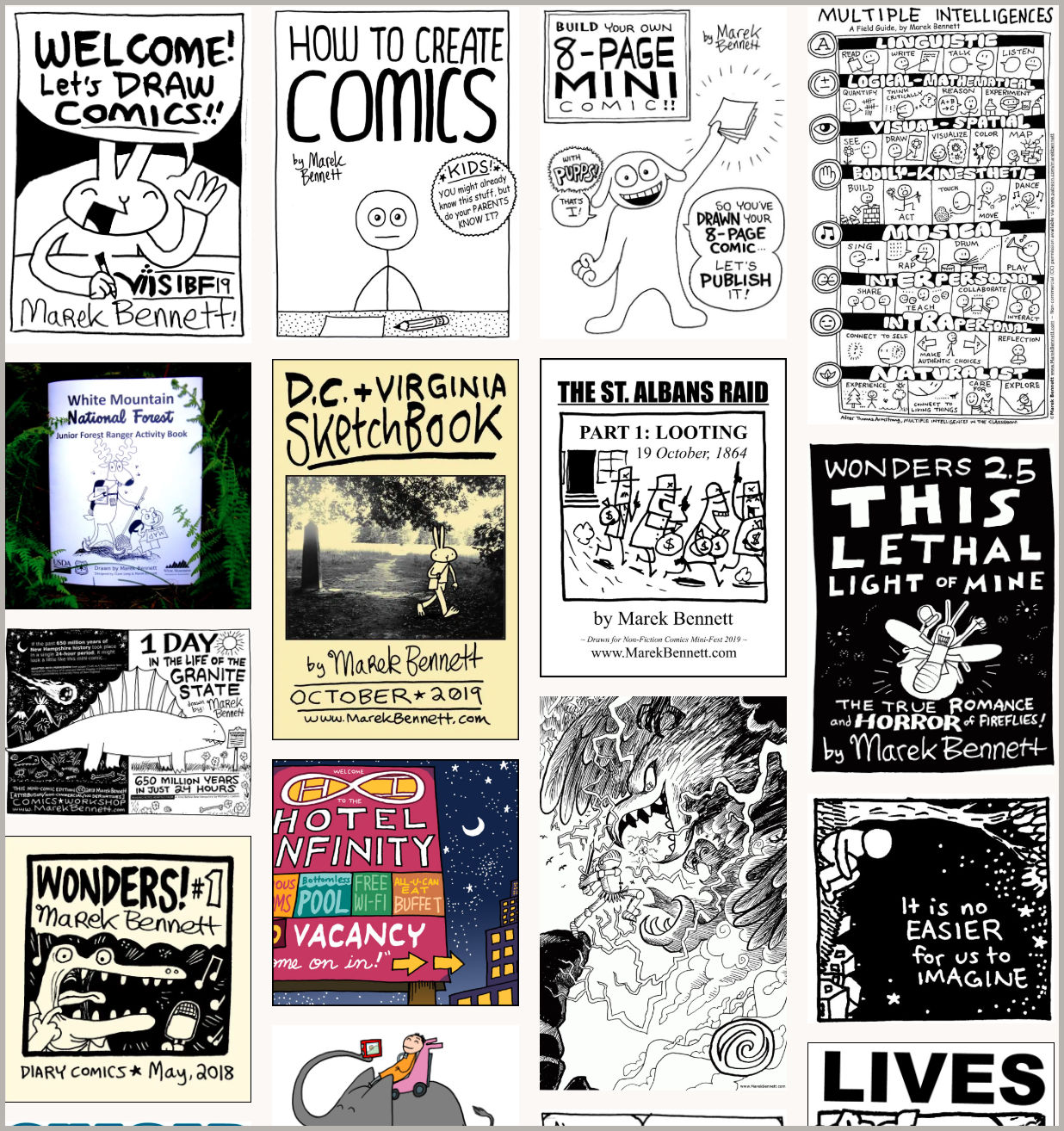 Mini-Comics by Marek – www.MarekBennett.com