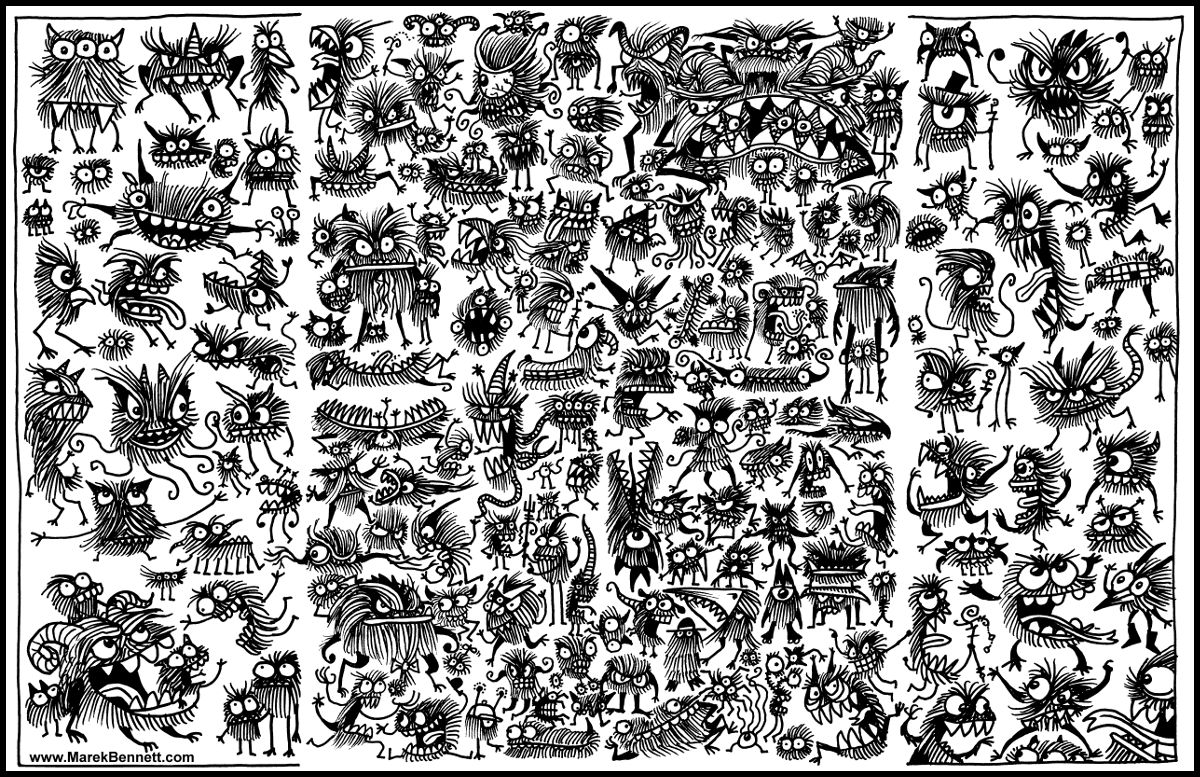 Let’s Draw MONSTERS! – www.MarekBennett.com