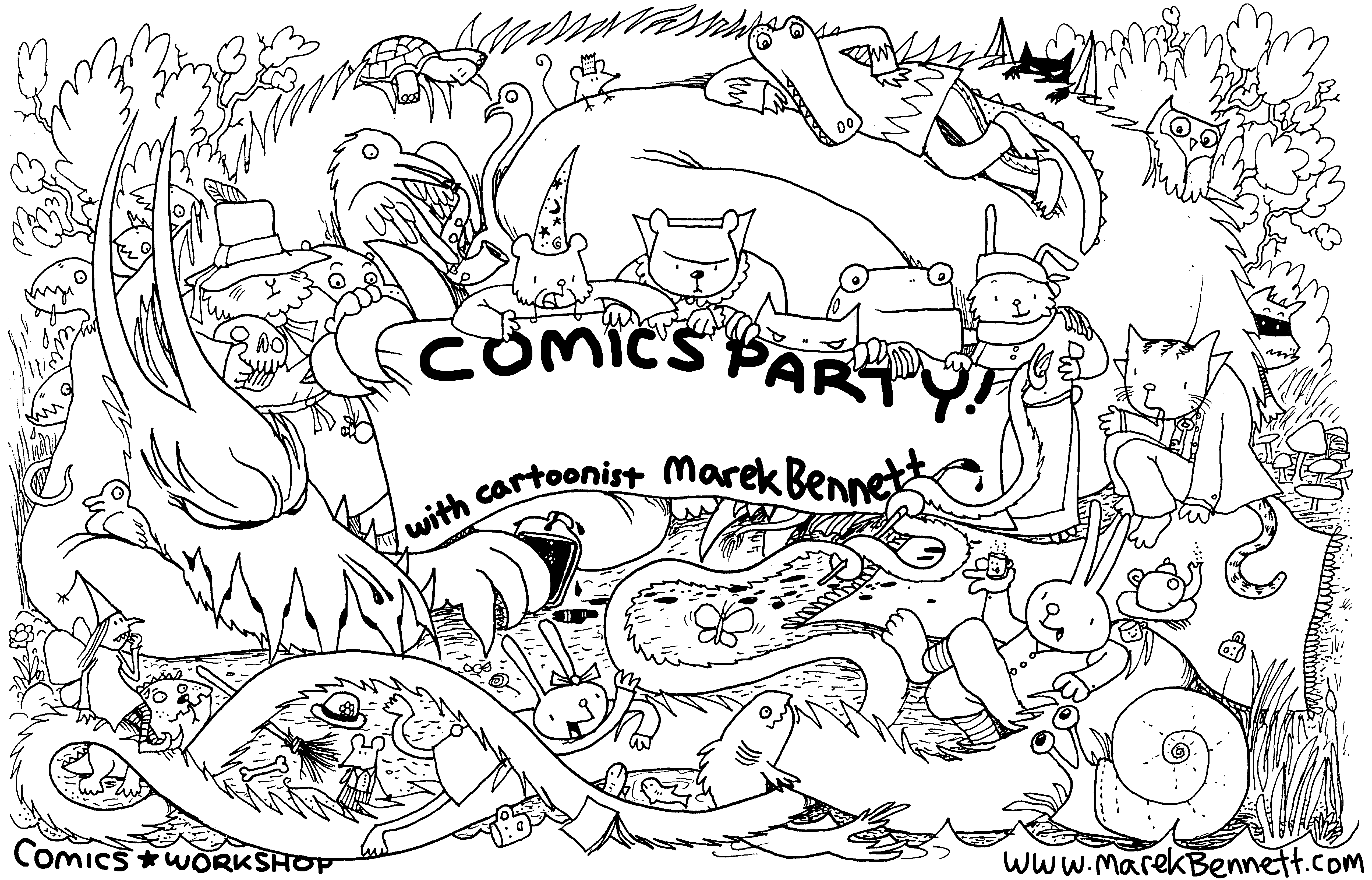 Comics Parties – www.MarekBennett.com