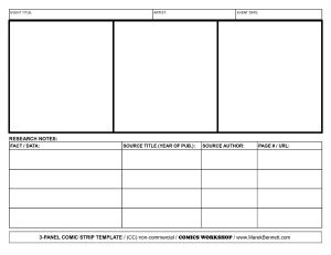 3-Panel Comic Strip TEMPLATE (+ Research Notes) – www.MarekBennett.com