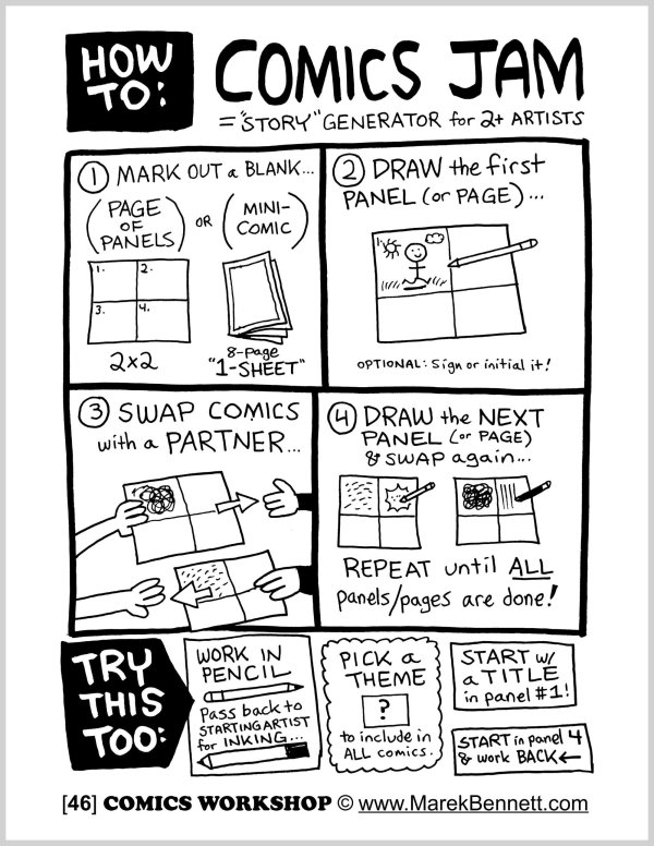 How to COMICS JAM! – www.MarekBennett.com