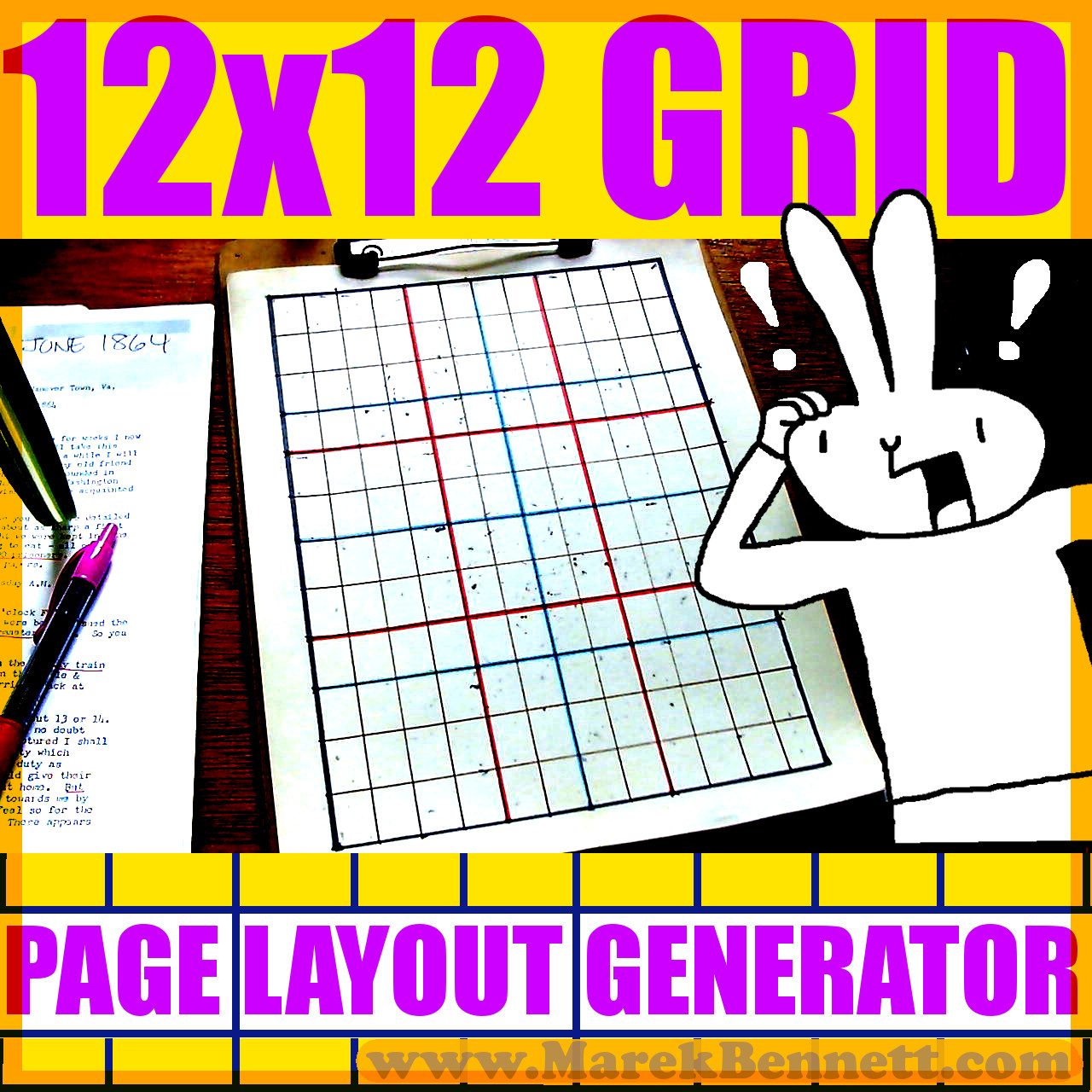 12×12 Layout Grid – www.MarekBennett.com