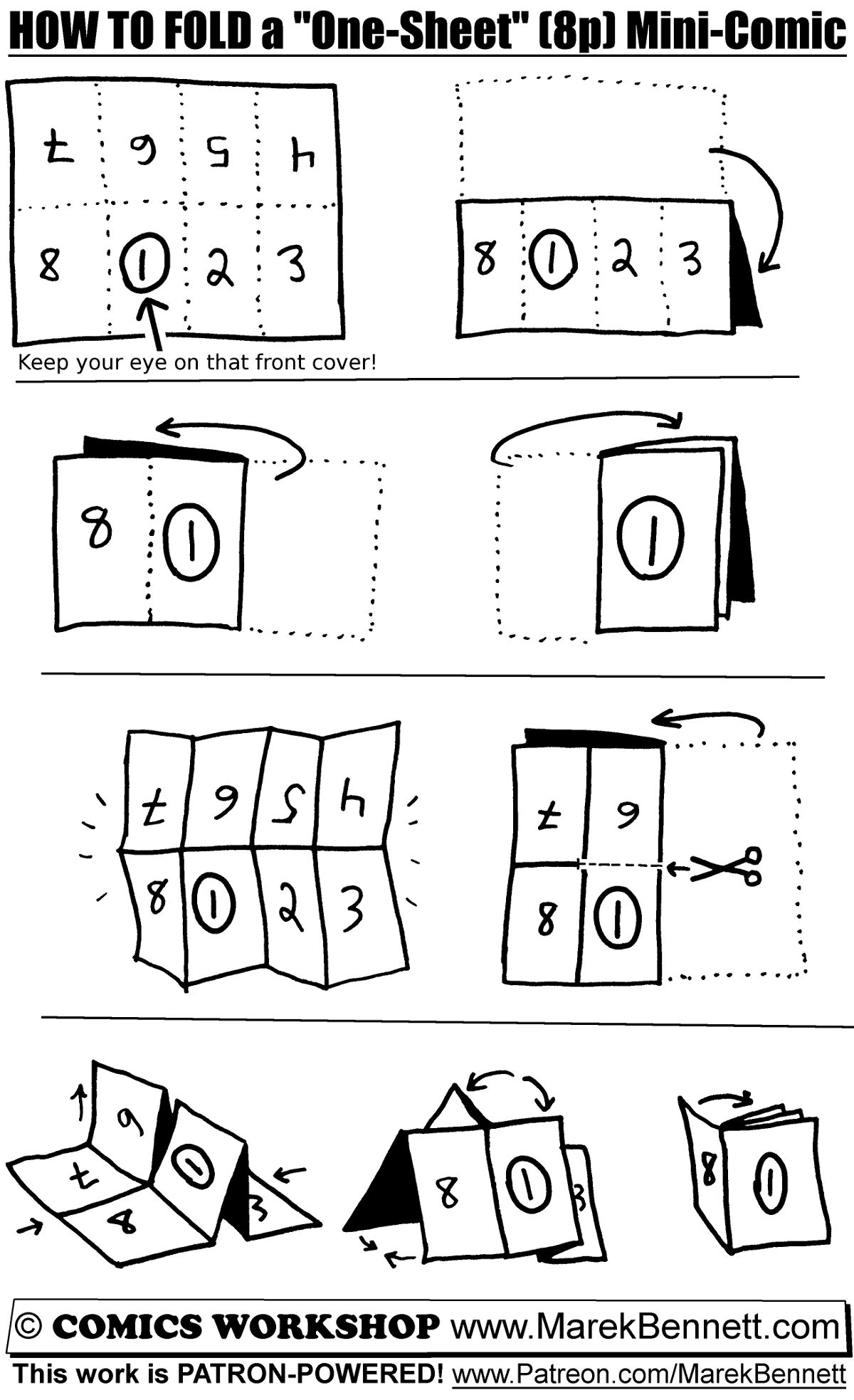 1-Sheet Mini-Comics (Format) – www.MarekBennett.com