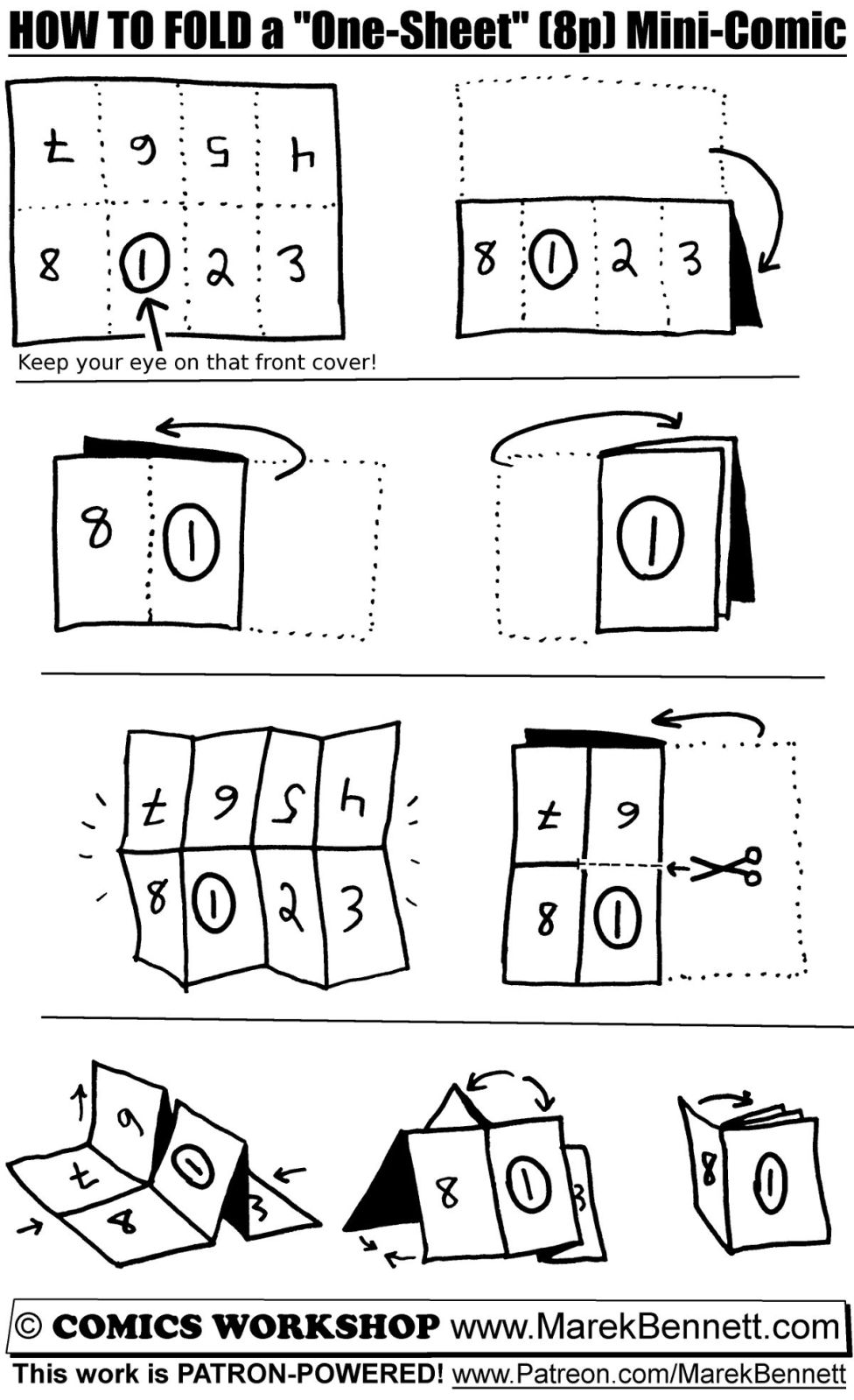 1-Sheet Mini-Comics (Format) – www.MarekBennett.com