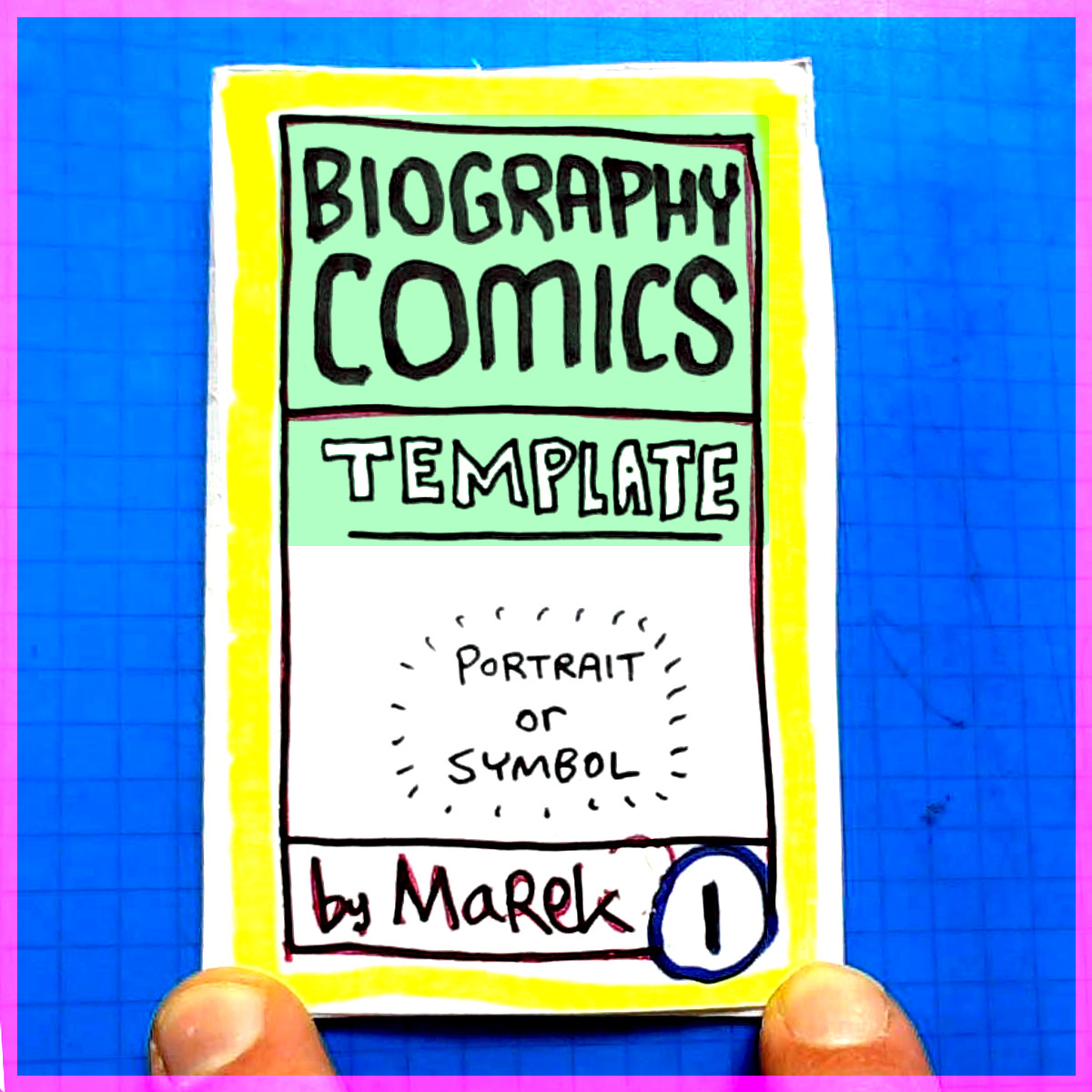 “BIOGRAPHY Comics” 📖 (8-Page Template) – www.MarekBennett.com