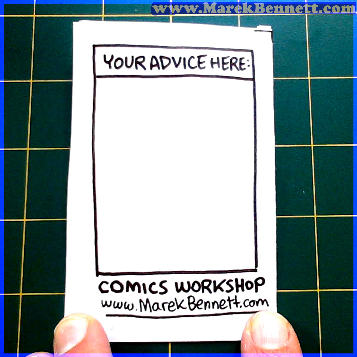 ADVICE for CARTOONISTS 💬👁‍🗨 (The Mini-Comic) – www.MarekBennett.com