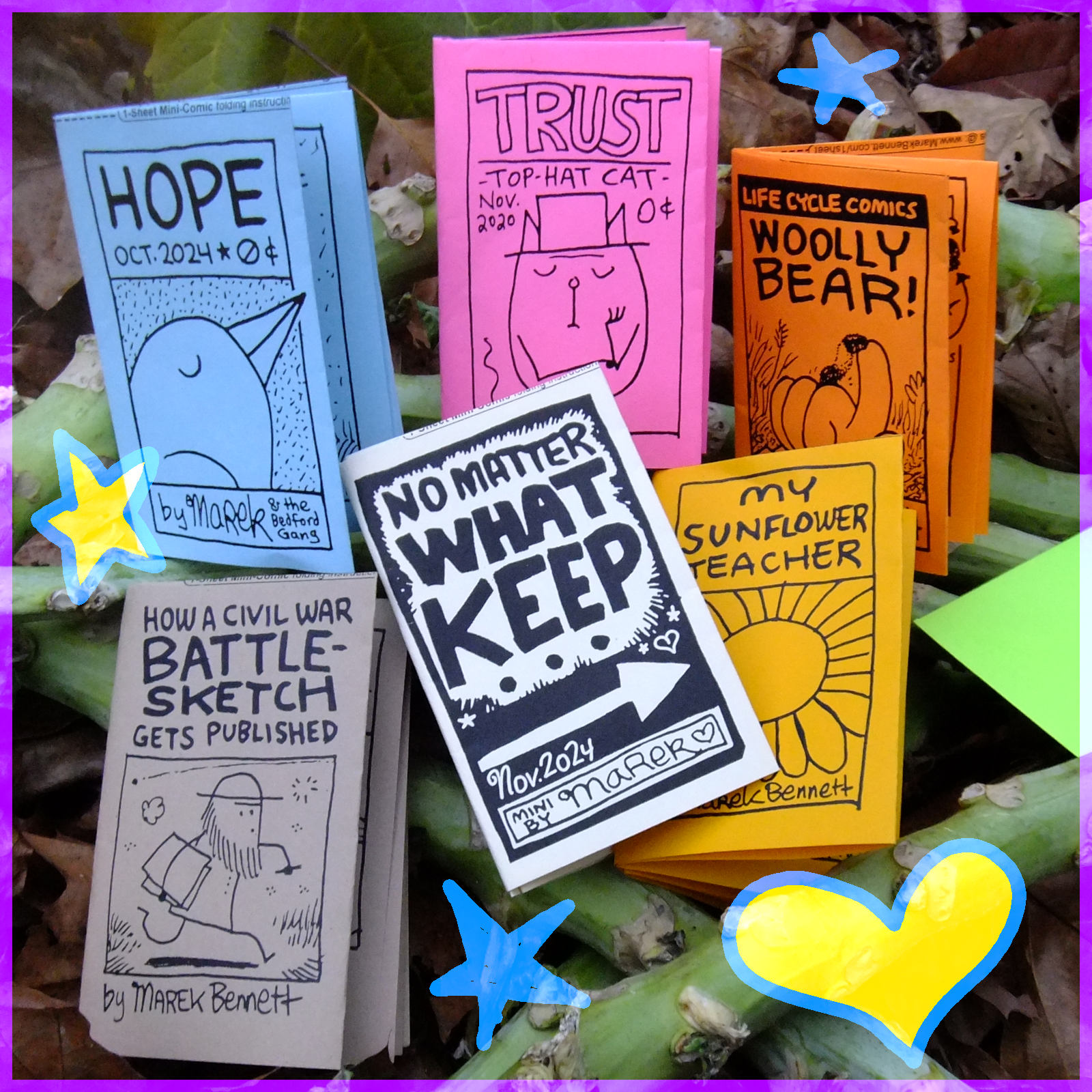 STORY IDEAS for your Mini-Comics 📖 (Printable) – www.MarekBennett.com